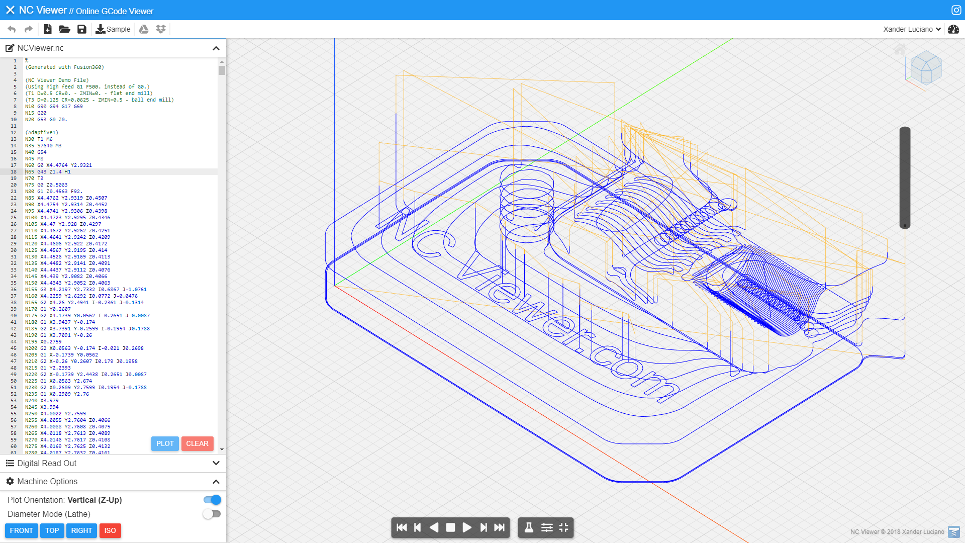 NC Viewer GCode Viewer And Machine Simulator